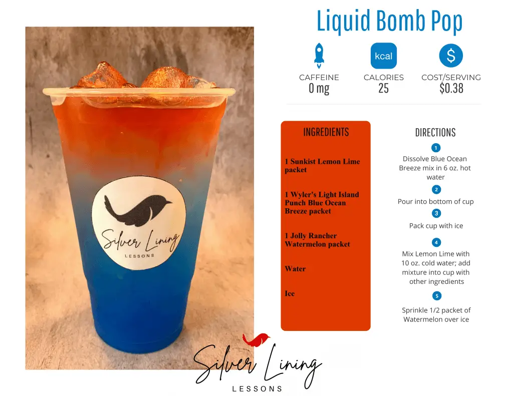 Liquid Bomb Pop – Silver Lining Lessons