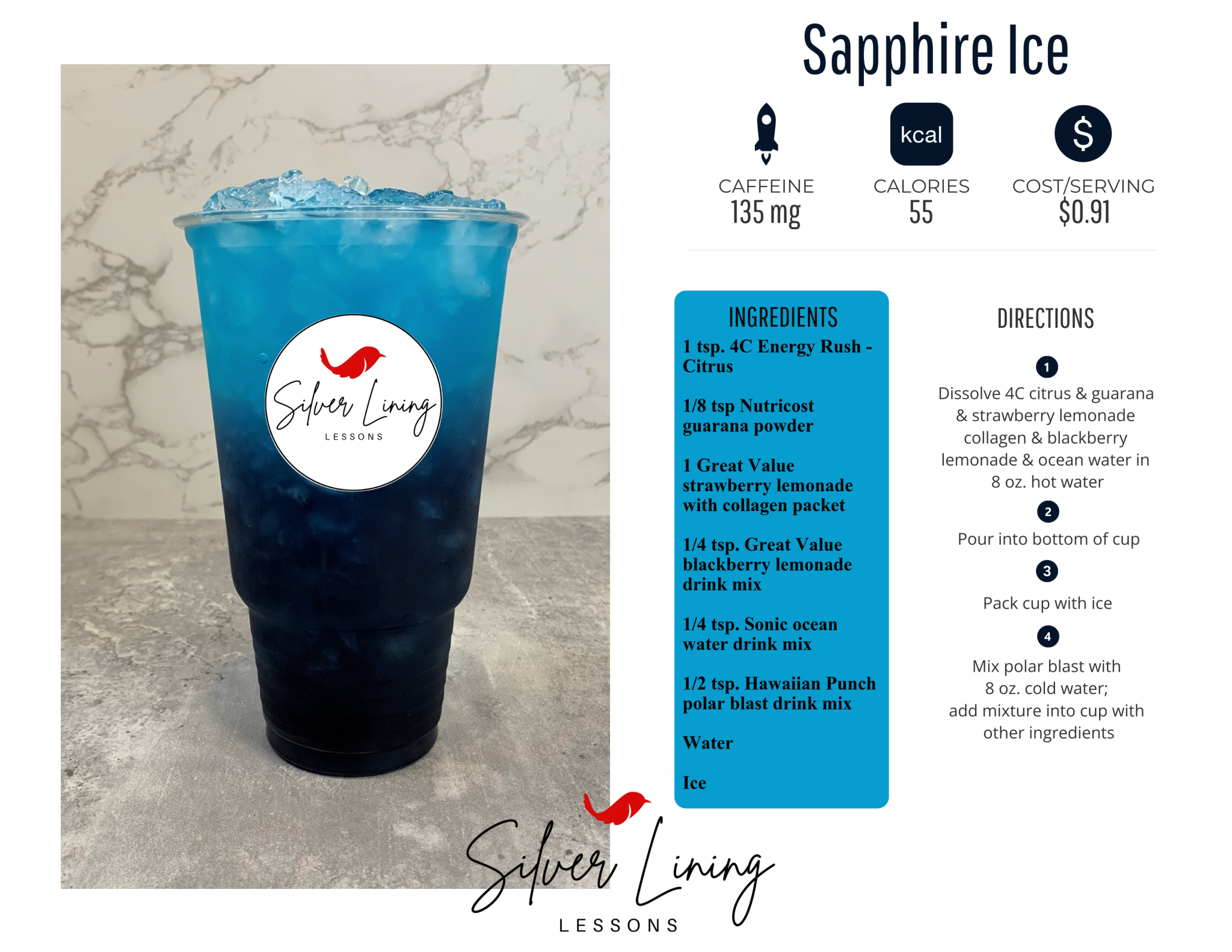 Sapphire Ice – Silver Lining Lessons