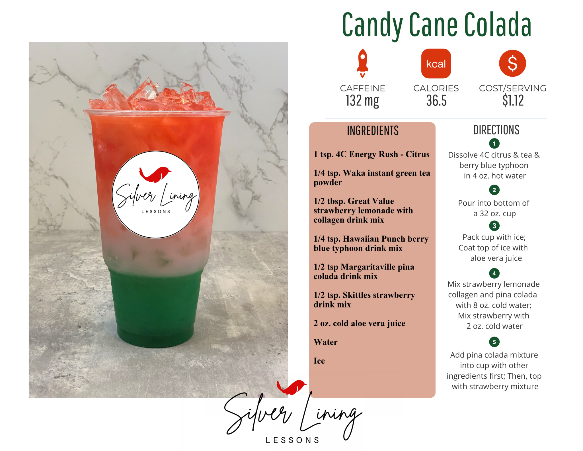 Candy Cane Colada – Silver Lining Lessons
