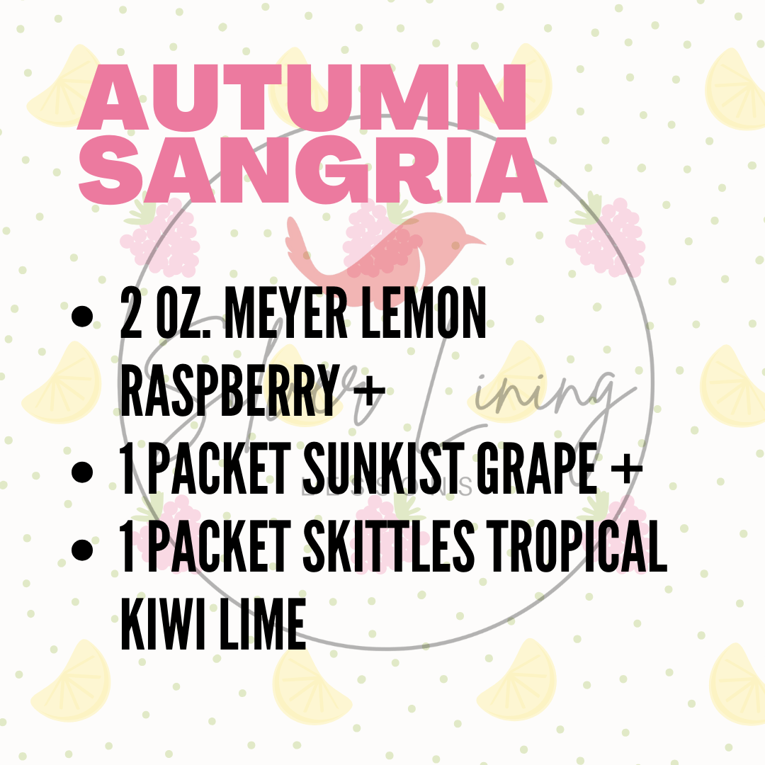 Autumn Sangria Water – Silver Lining Lessons