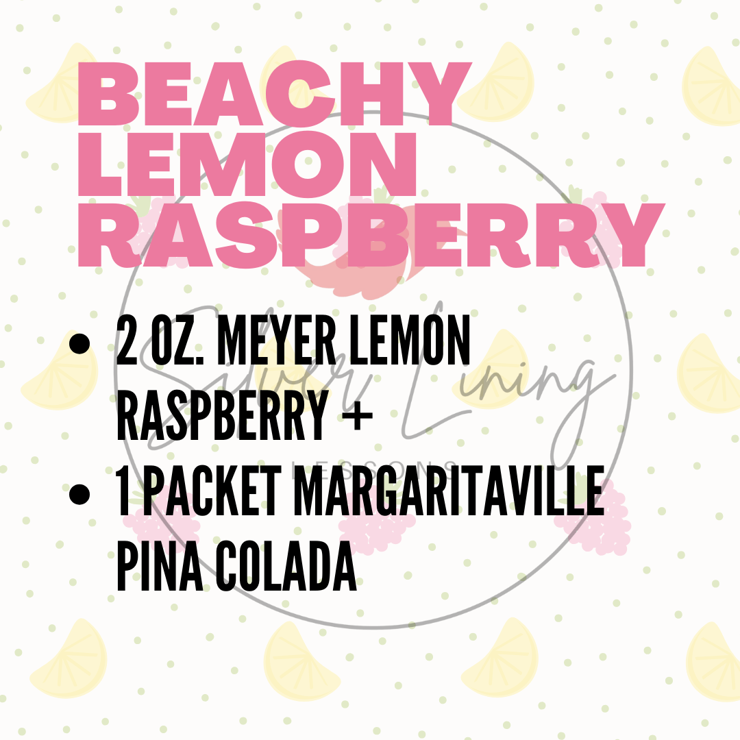 Beachy Lemon Raspberry Water – Silver Lining Lessons