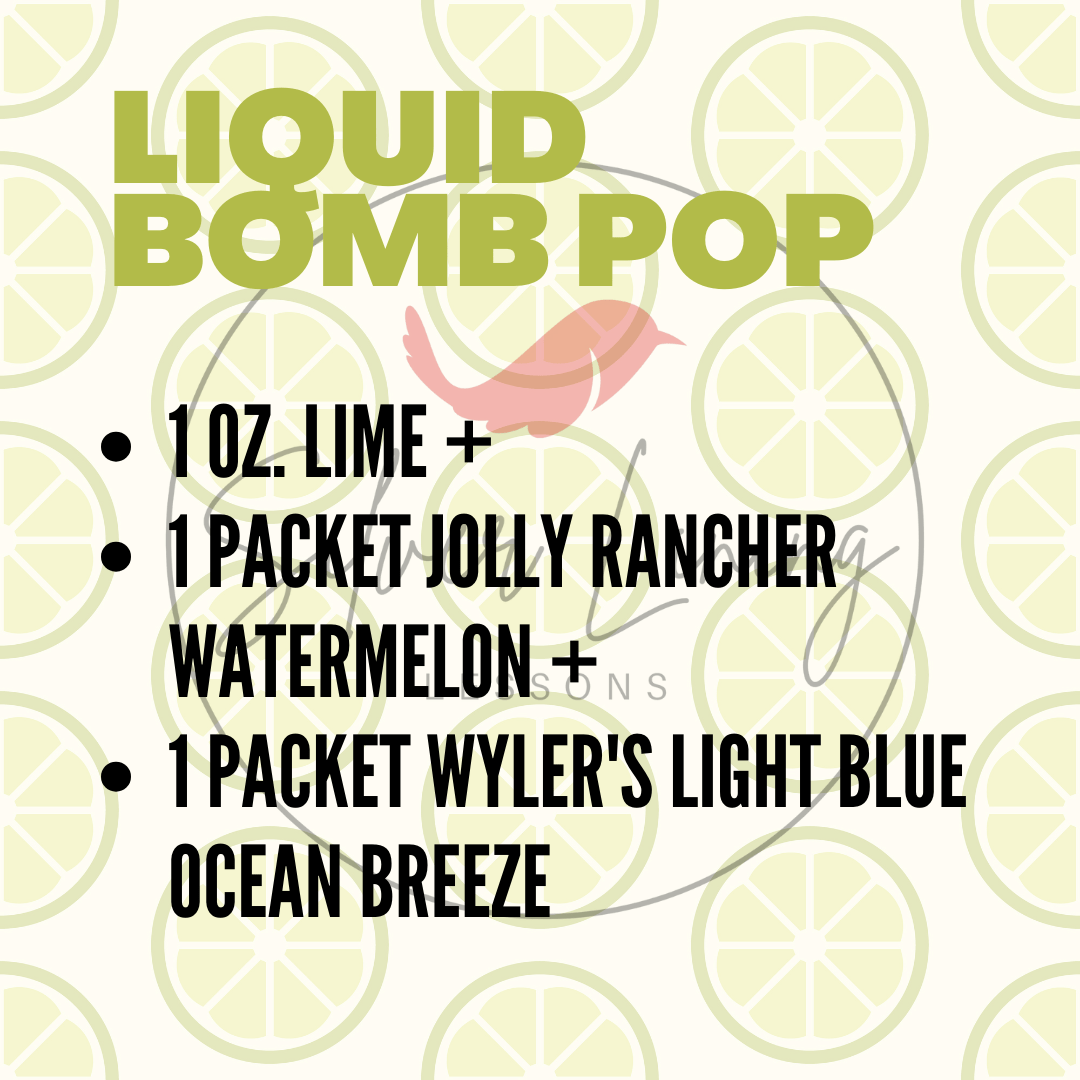 Liquid Bomb Pop Water – Silver Lining Lessons