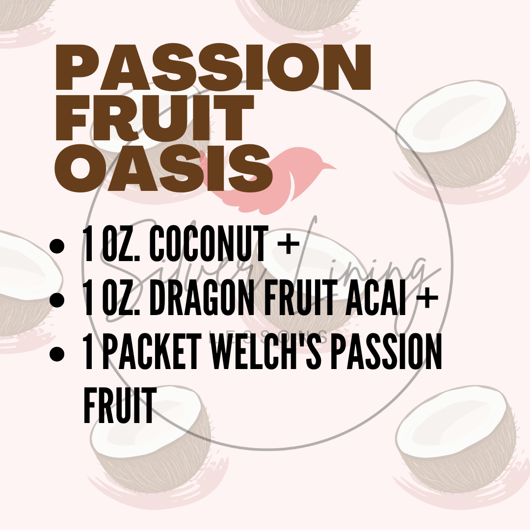 Passion Fruit Oasis Water – Silver Lining Lessons