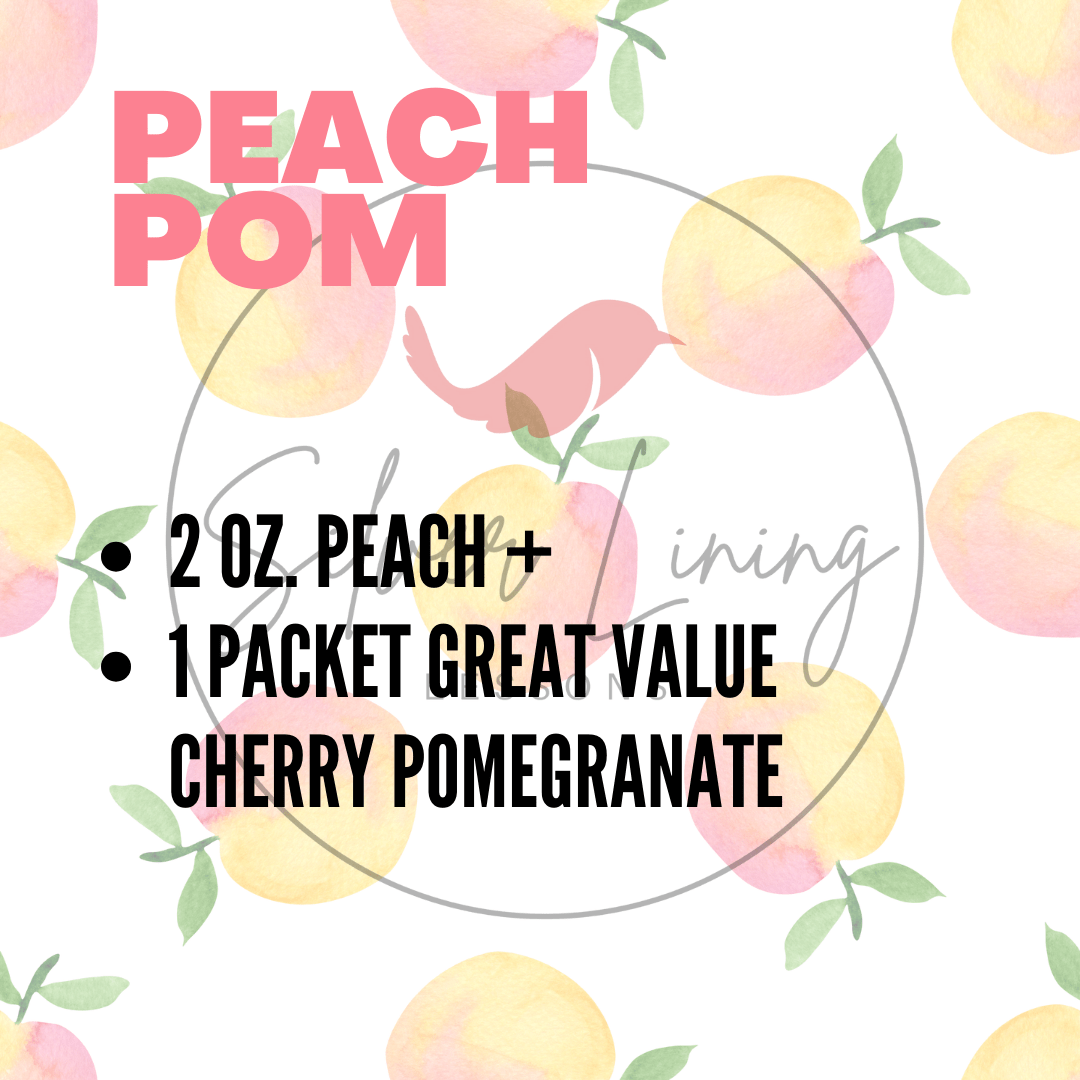 Peach Pom Water – Silver Lining Lessons